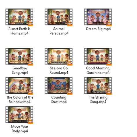 Instant Engagement 10 Animated Learning Song Video Bundle Prek K
