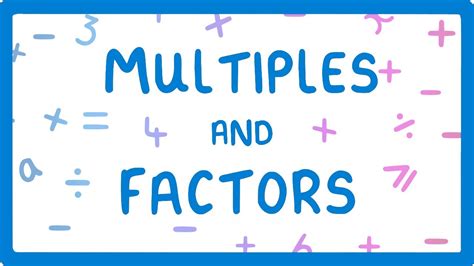 How To Find Multiples And Factors Youtube