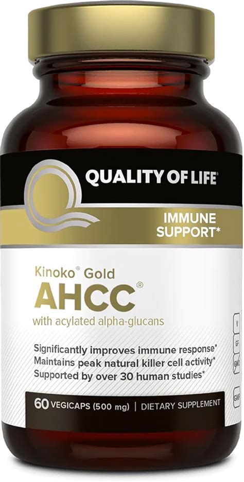Premium Kinoko Gold Ahcc Supplement 500mg Of Ahcc Per Capsule Supports