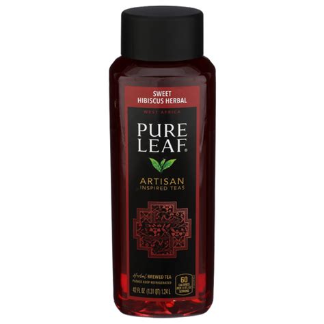 Pure Leaf Hibiscus Herbal Chilled Tea Artisan Sweet Herbaltea 42