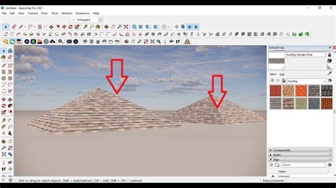 MENGGAMBAR ATAP LIMAS DENGAN FOLLOW ME DI SKETCHUP - YouTube