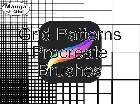 Free Grid Screentone Brushes For Procreate Manga With Stef