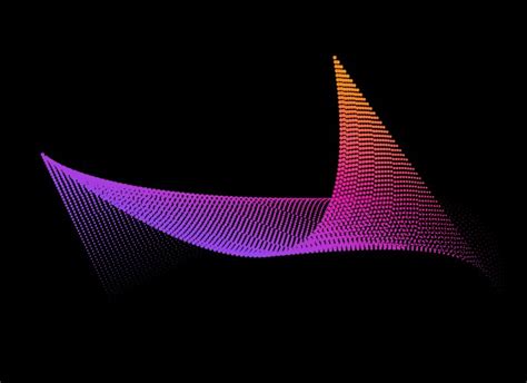 Halftone Design Element Motion Effect Abstract Vector Image