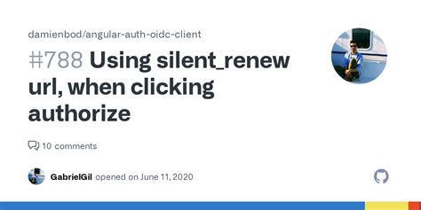 Using Silentrenew Url When Clicking Authorize · Issue 788