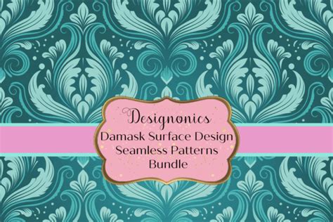 Damask Surface Design Seamless Patterns Graphic By Designonics · Creative Fabrica