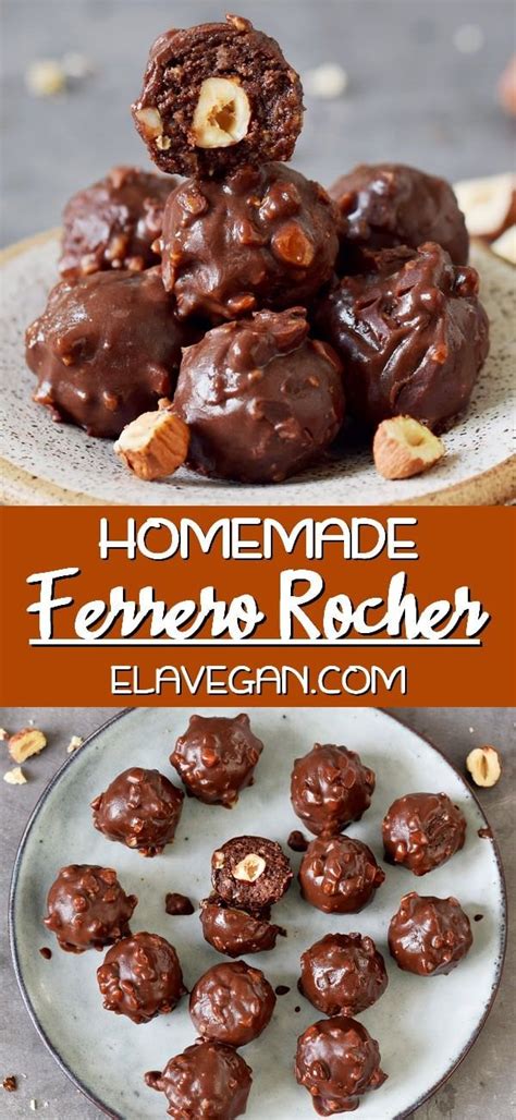 Homemade Ferrero Rocher Hazelnut Truffles Recipe