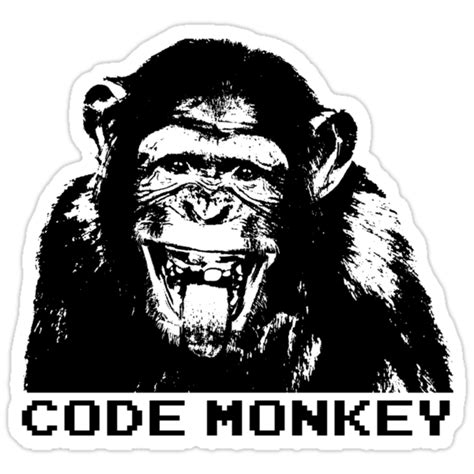 Code Monkey Stickers By Ezonkey Redbubble Code Monkey Stickers By Ezonkey Redbubble