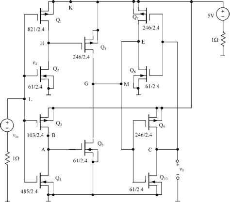 Mos Circuit For Example 4 Download High Quality Scientific Diagram