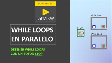 Labview Detener While Loops En Paralelo Con Un Botón Youtube