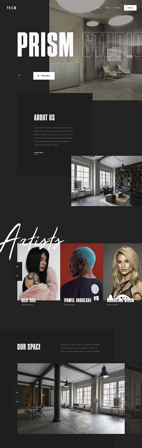 Simple Layout Design Fashion Web Design Web Layout Design Creative Web Design