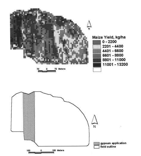 Yield Monitoring Data From A Study Where Gypsum Was Applied To Improve Download Scientific