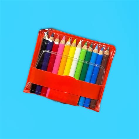 Tiny Colored Pencils Pouch Set Made In Japan Mini Stationery
