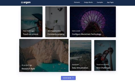Argon Design Pro React