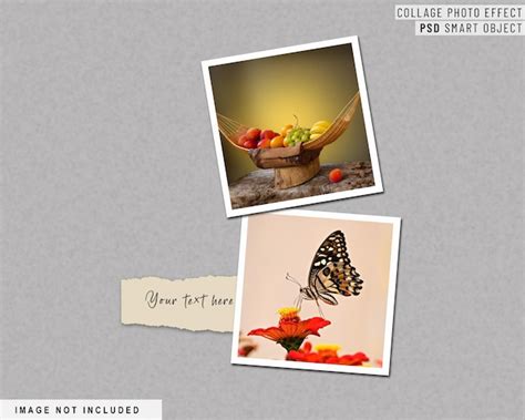Premium Psd Collage Photo Effect Psd Smart Object