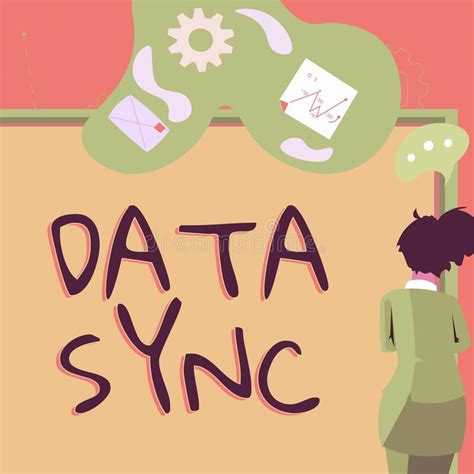 Text Caption Presenting Data Sync Concept Meaning Data That Is