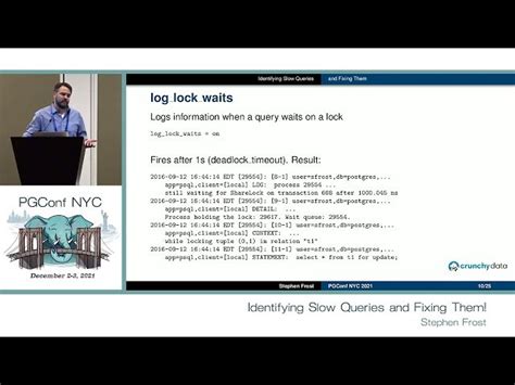 Free Video Identifying Slow Queries And Fixing Them In Postgresql From