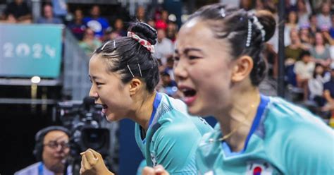 ‘신유빈 전지희가 끝냈다 한국 탁구 혼성단체 월드컵 첫 판 승리
