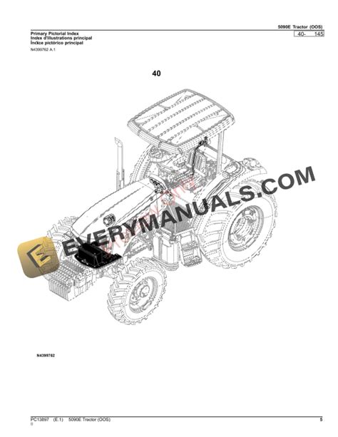 John Deere 5090e Tractor Oos Parts Catalog Pc13897 07nov23