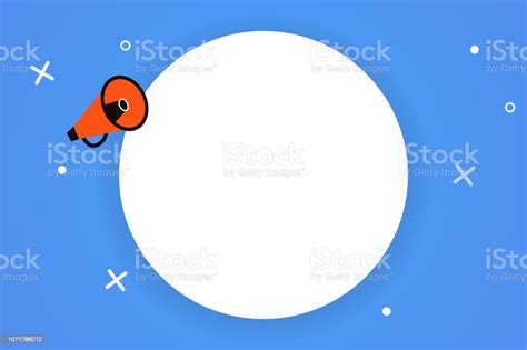 평면 디자인 비즈니스 벡터 일러스트 레이 션 개념 빈 서식 파일 복사 공간 텍스트 광고 웹사이트에 대 한 Esp 절연 3d 아이소메트릭 확성기 발표 스피커 휴대용 앰프 음성