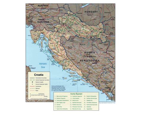 Maps Of Croatia Collection Of Maps Of Croatia Europe Mapsland