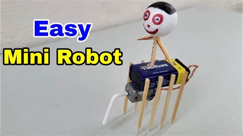 Diy How To Make Mini Robot Self Moving Easy Science Projects Youtube