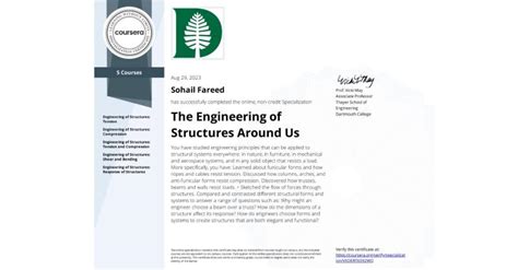 Sohail Fareed On Linkedin Completion Certificate For The Engineering