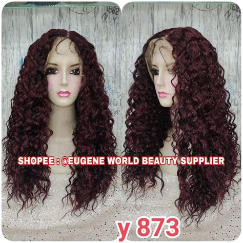 Jual Half Lace Wig Front Lace Wig Lace Full Wig Cewe Cewek Wanita