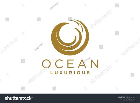 Ocean Sea Waves Vector Illustration Flat Stock Vector Royalty Free Shutterstock