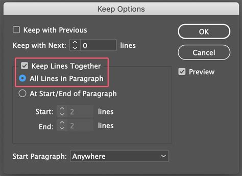 The Power Of Keep Options In Indesign