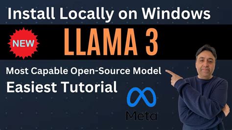 install llama 3 locally on windows easiest tutorial youtube