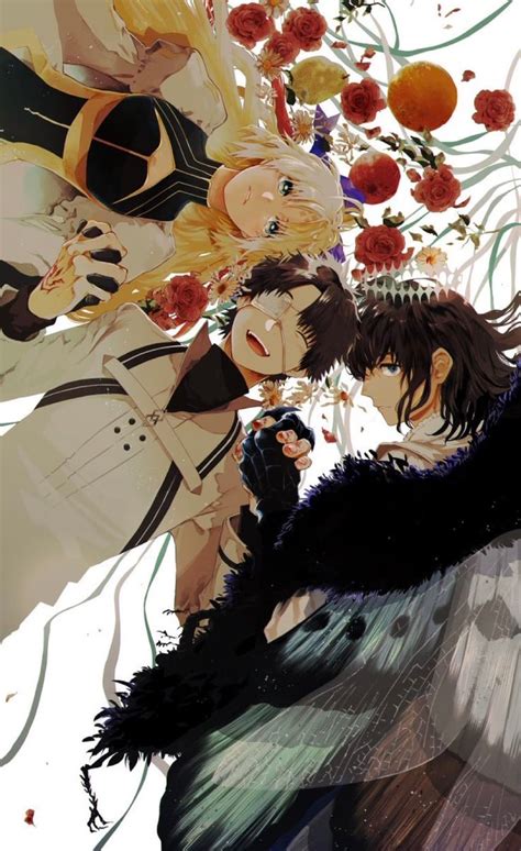 Artoria Pendragon Fujimaru Ritsuka Artoria Caster Oberon Artoria Caster And 1 More Fate