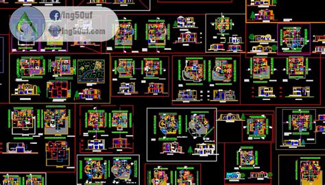 Plans For Villas More Than 50 Autocad Dwg Autocad How To Plan