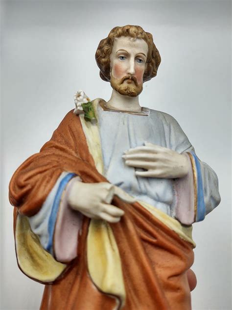 Figurka porcelanowa Św Józef Antykikormoran