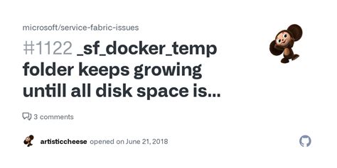 Sfdockertemp Folder Keeps Growing Untill All Disk Space Is Taken