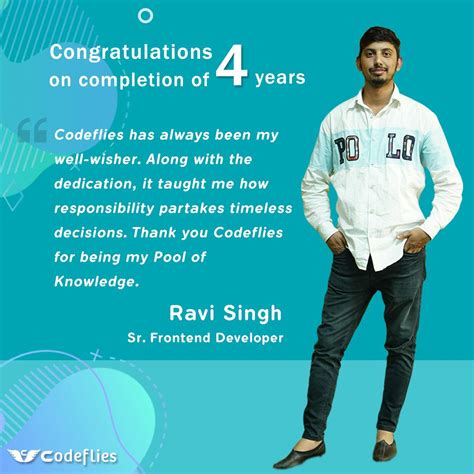 Codeflies Technologies Pvt Ltd On Linkedin Congratsravi