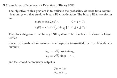 96 Simulation Of Noncoherent Detection Of Binary Fsk