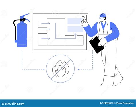 Evacuation Plan Line Icon Evacuate And Emergency Fire Escape Plan