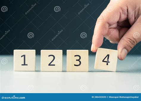 one two three and four step process stock image image of