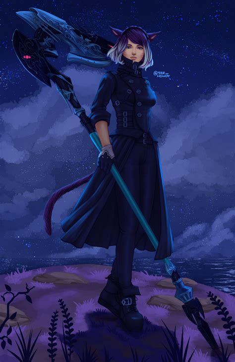 My Friends Miqote I Drew Awhile Back~ Rffxiv