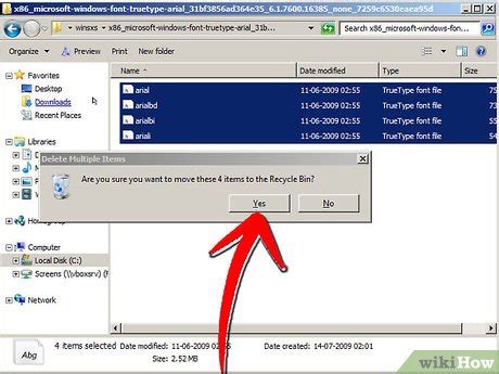 How To Delete Protected System Fonts In Windows 7 With Pictures