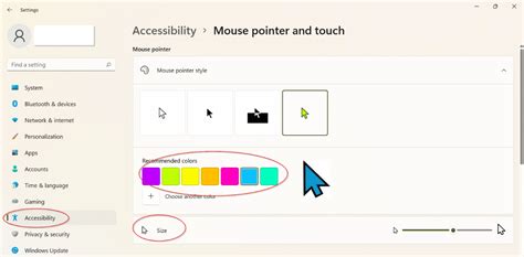Change The Shape Color And Size Of The Pointer In Windows