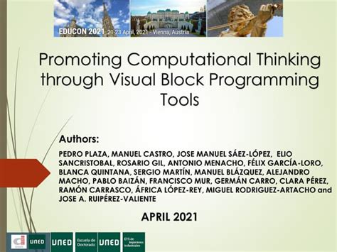 Educon 2021promoting Computational Thinking Through Visual Block Programming Tools Ppt