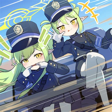 Hikari And Nozomi Blue Archive Drawn By Seigetsu Kotaku Danbooru