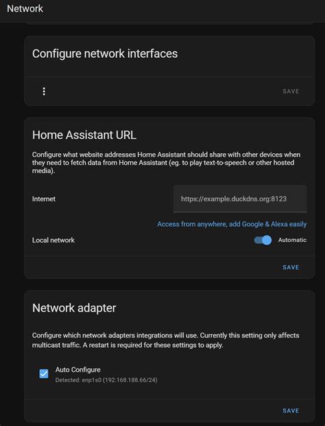 ha supervised no network interfaces installation home assistant