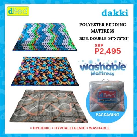 Dakki Polyester Bedding Mattress Double Size 54x75 Srp 2495 Shopee Philippines