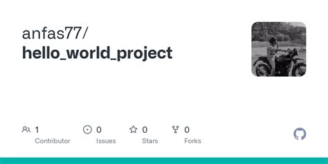 github anfas77 hello world project