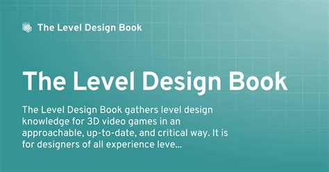 The Level Design Book The Level Design Book