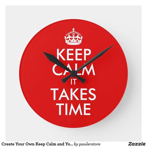 Create Your Own Wall Clocks Zazzle Red Wall Clock Clock Wall