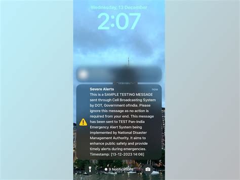Severe Alert Push Message On Your Phone Iphone No Action Needed From Your End Sample Test