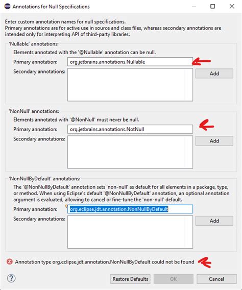 Java How To Prevent Eclipse From Adding Notnull Annotation When Assigning Jooq Expression To